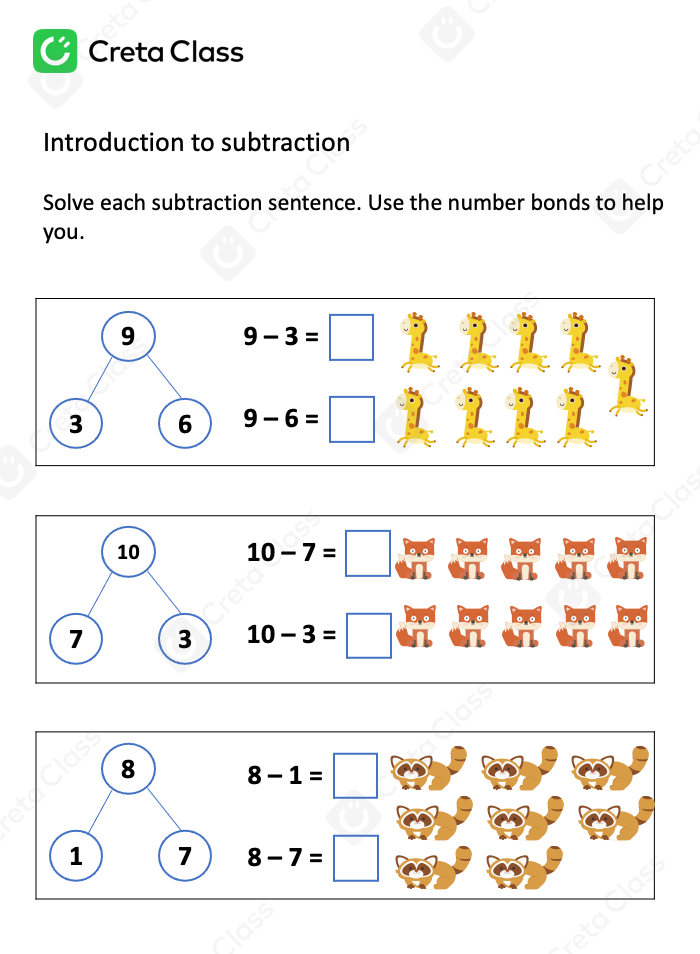 Subtraction Sentence