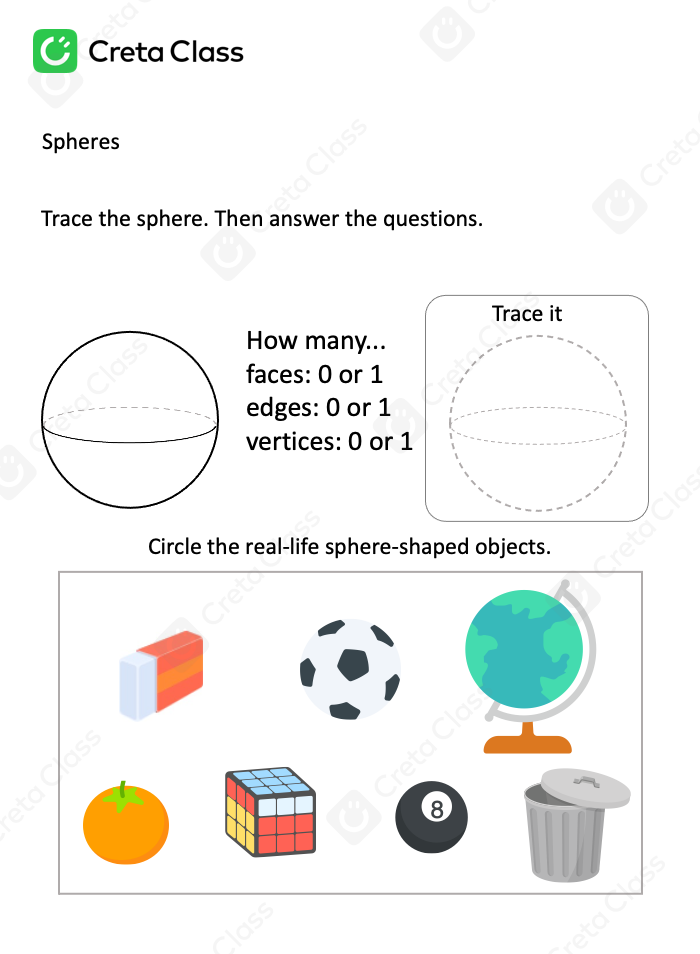 Sphere Worksheets Sphere | PlayWorksheet | Free Printables, Worksheets
