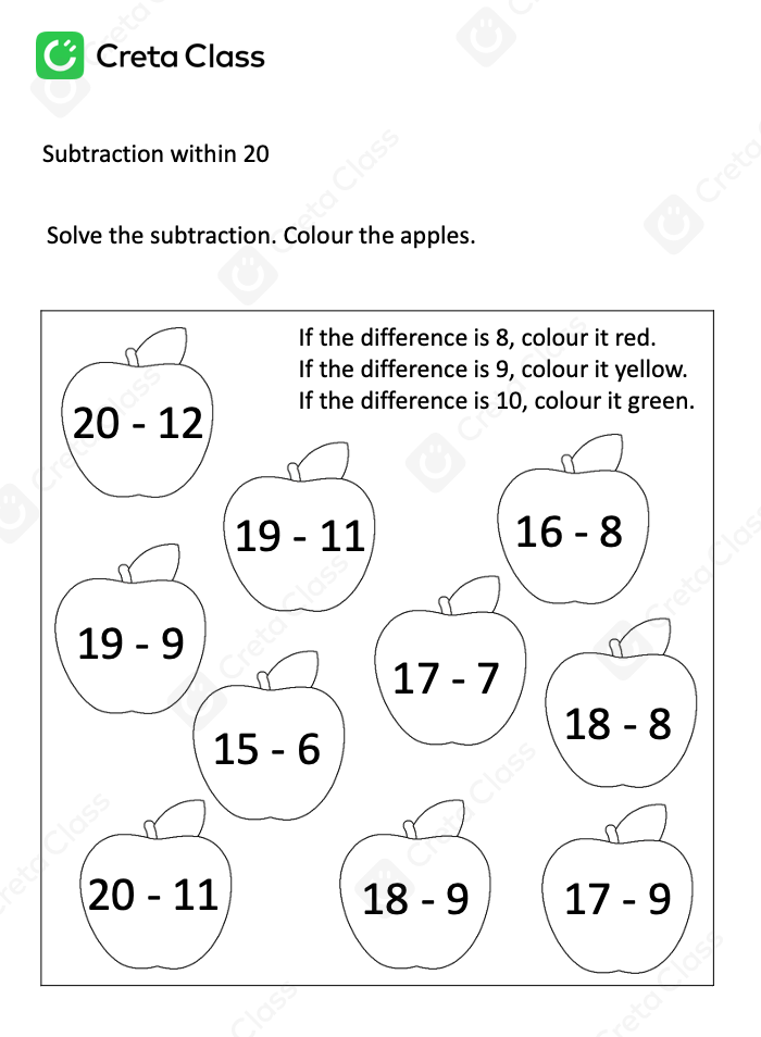 Subtraction-within-20-451 - Creta Class