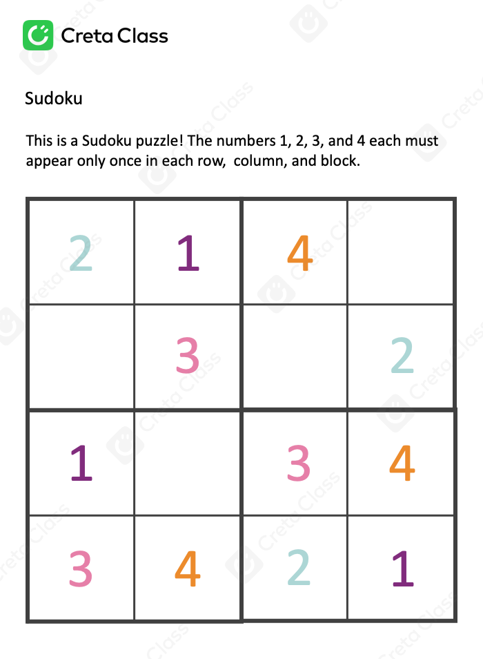 Sudoku-268 - Creta Class